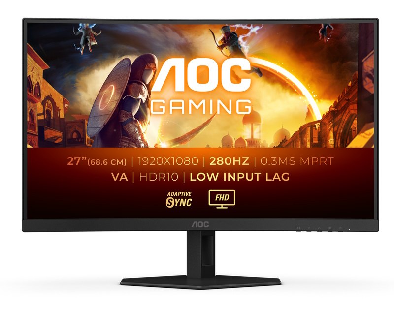 AOC 27 inča C27G4ZXE FHD 1920x1080 280Hz Adaptive Sync zakrivljeni gaming monitor