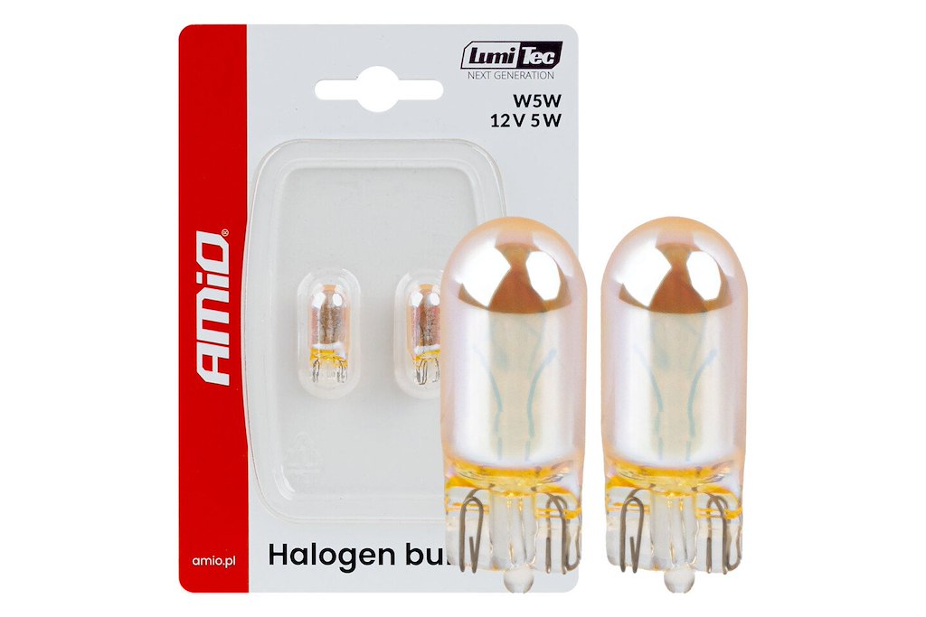 Halogene sijalice WY5W 12V5W LumiTec Ćilibar Hrom 2 komada AMIO-04626 Proizvod meseca