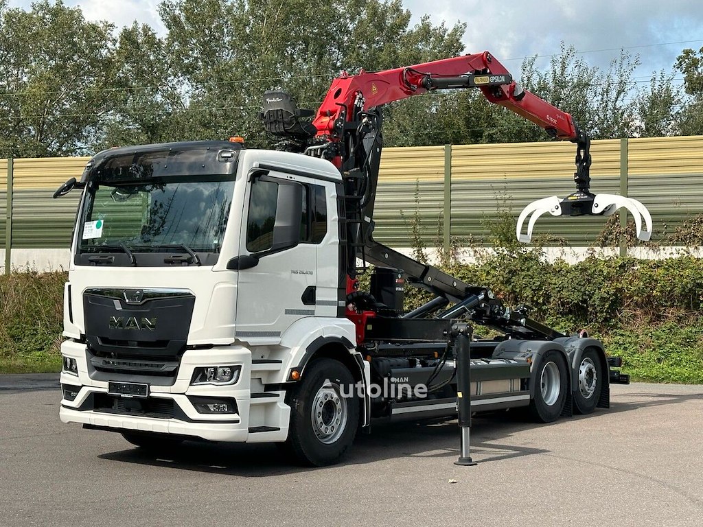 Novi MAN TGS 26.480 6x2 Abrollkipper + Kran EPSILON kamion rol kiper