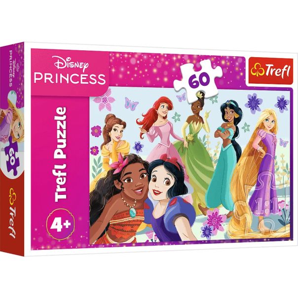 TREFL Puzzle Disney princeze u akciji - 60 delova