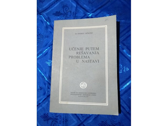 Učenje putem rešavanja problema u nastavi - Ničković