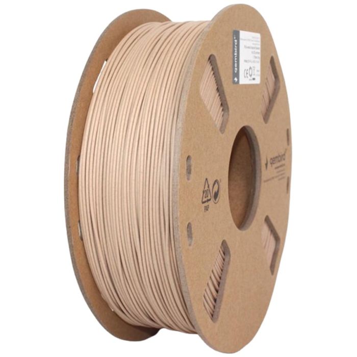Filament Gembird 3DP-PLA-WD-01-NAT Wood Natural 1.75mm 1kg Brown