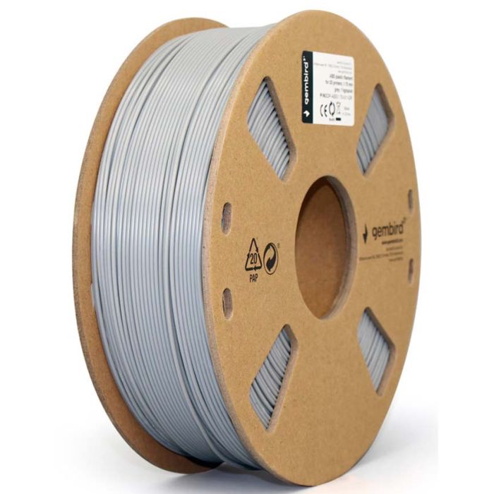 Filament Gembird ABS 3DP-ABS1.75-01-GR 1.75mm 1kg Gray
