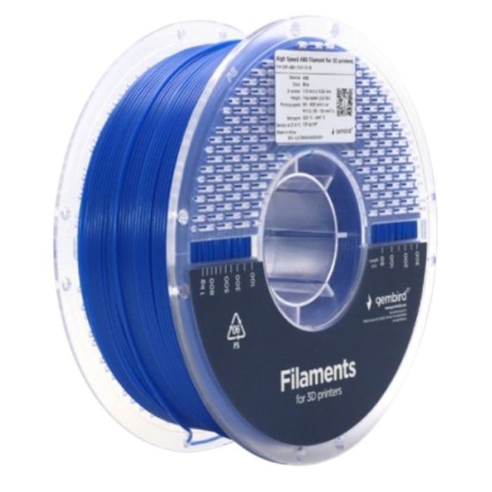 Filament Gembird ABS High Speed 3DP-ABS1.75HY-01-B 1.75mm 1kg Blue