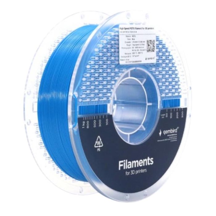 Filament Gembird PETG High Speed 3DP-PETG1.75HY-01-B 1.75mm 1kg Blue