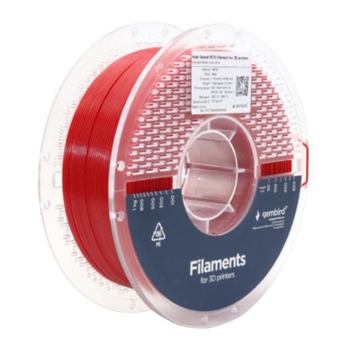 Filament Gembird PETG High Speed 3DP-PETG1.75HY-01-R 1.75mm 1kg Red