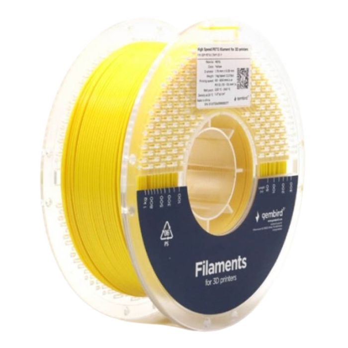 Filament Gembird PETG High Speed 3DP-PETG1.75HY-01-Y 1.75mm 1kg Yellow