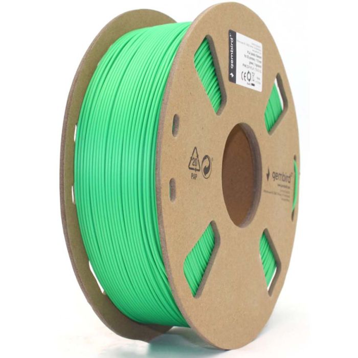 Filament Gembird 3DP-PLA1.75-01-G 1.75mm 1kg Green