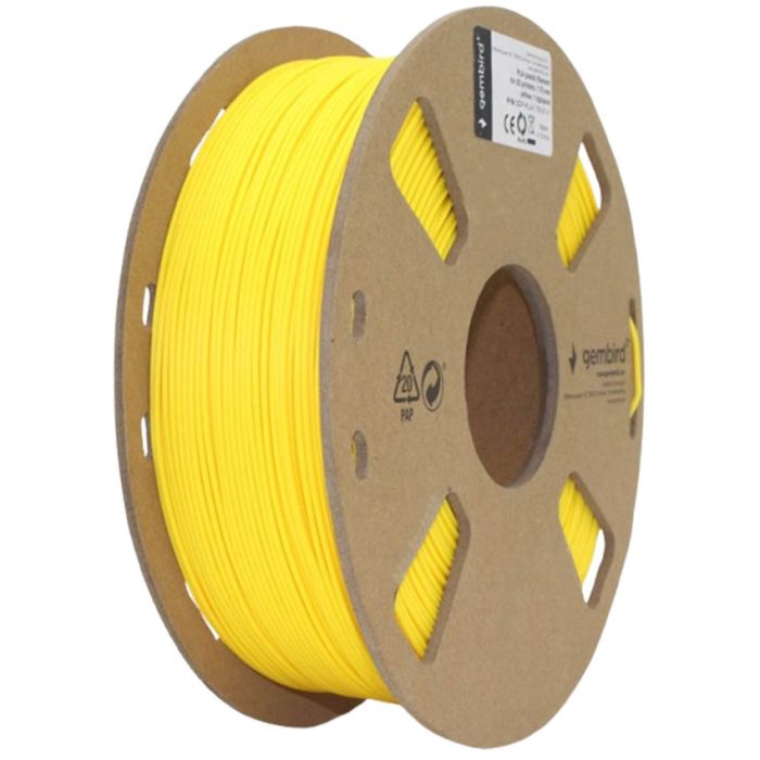 Filament Gembird 3DP-PLA1.75-01-Y 1.75mm 1kg Yellow