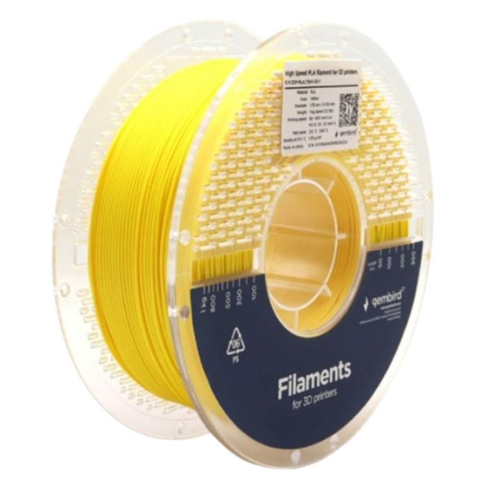 Filament Gembird 3DP-PLA1.75HY-01-Y High Speed 1.75mm 1kg Yellow