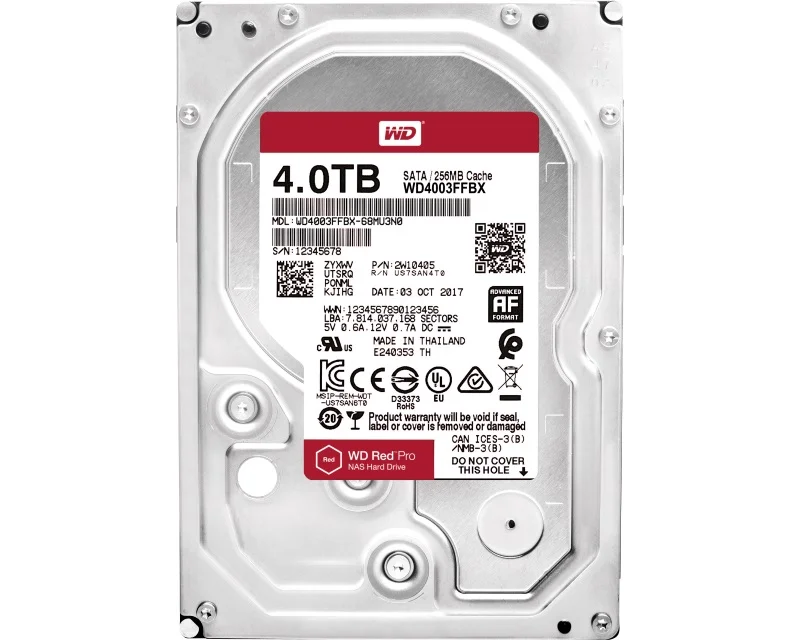 4TB 3.5 inča SATA III 256MB 7.200 WD4003FFBX Red Pro outlet