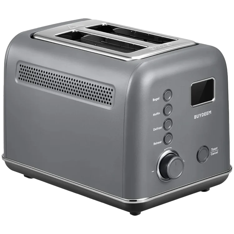 BUYDEEM 2 Slice Automatic Metal Toaster, model DT730E, color Ink Grey, EU