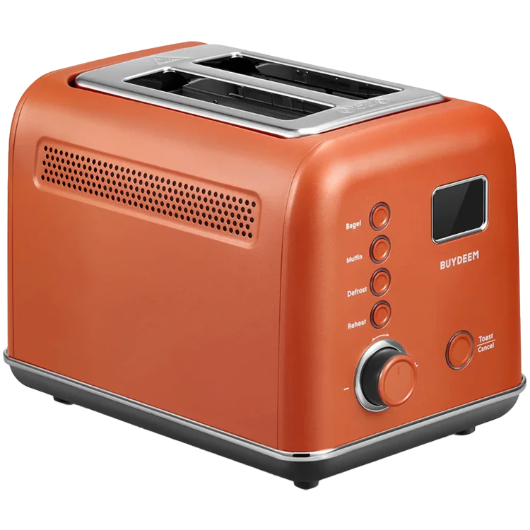 BUYDEEM 2 Slice Automatic Metal Toaster, model DT730E, color Koi Red, EU