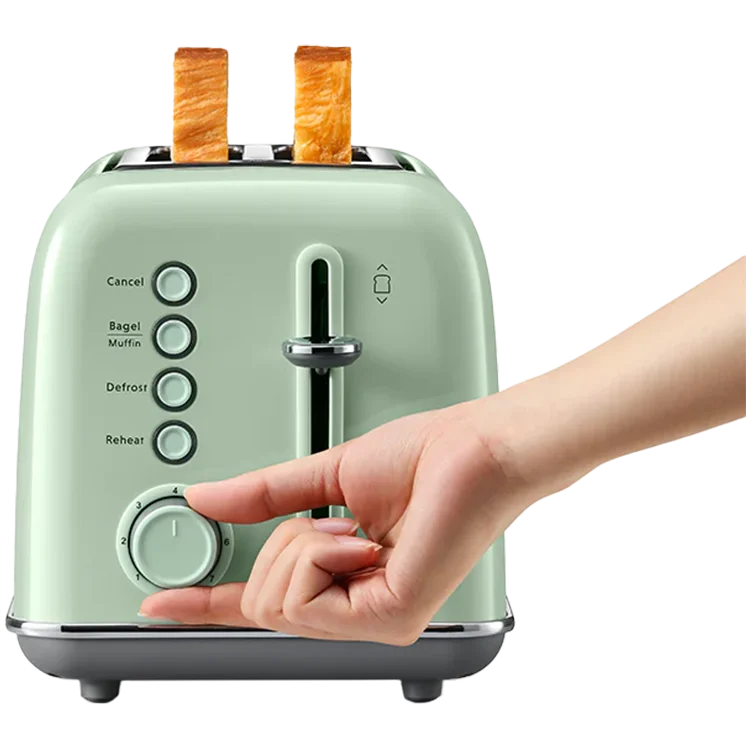 BUYDEEM 2 Slice Toaster, model DT620E, color Cozy Greenish, EU