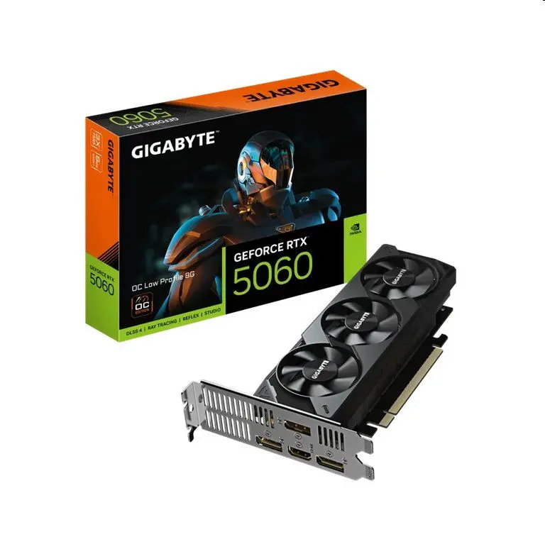 Gigabyte Grafička karta, RTX 5060 OC Low Profile, 8, 128-bit, GV-N5060OC-8GL Rev. 1.0