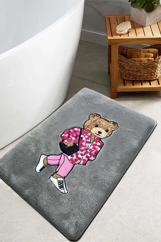 L'essentiel Maison Prostirka za kupatilo Boss Bear, Siva