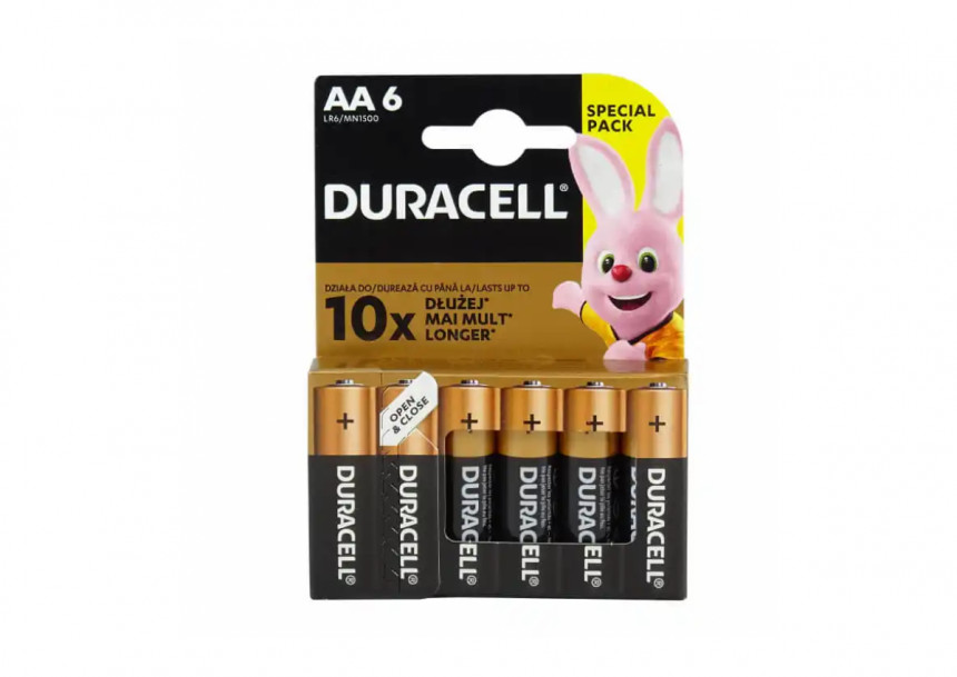 Baterija Duracell Basic AA 1/6