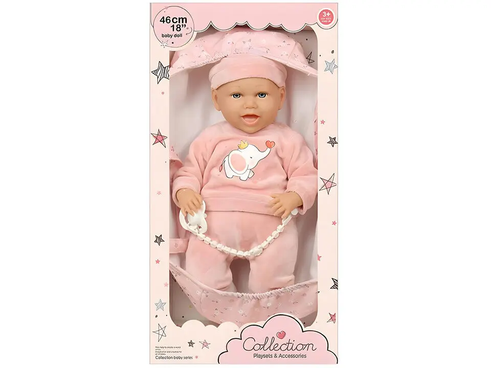 Lutka beba u nosiljci, Roze