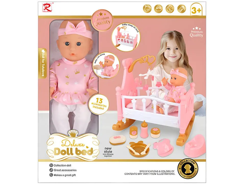 Lutka beba u kolevci, Roze-bela