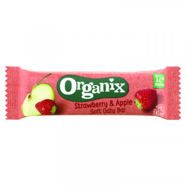 Organix ovsena štanglica jagoda i jabuka 23g