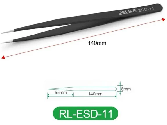 Pinceta SUNSHINE SS-11 (ESD) crna