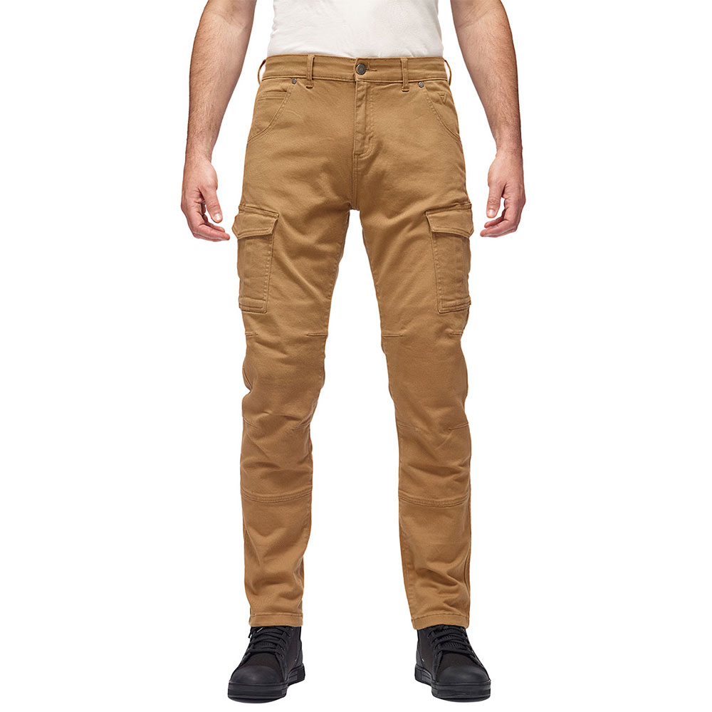 Moto pantalone BRANDON JEANS CARGO boja peska MODEKA