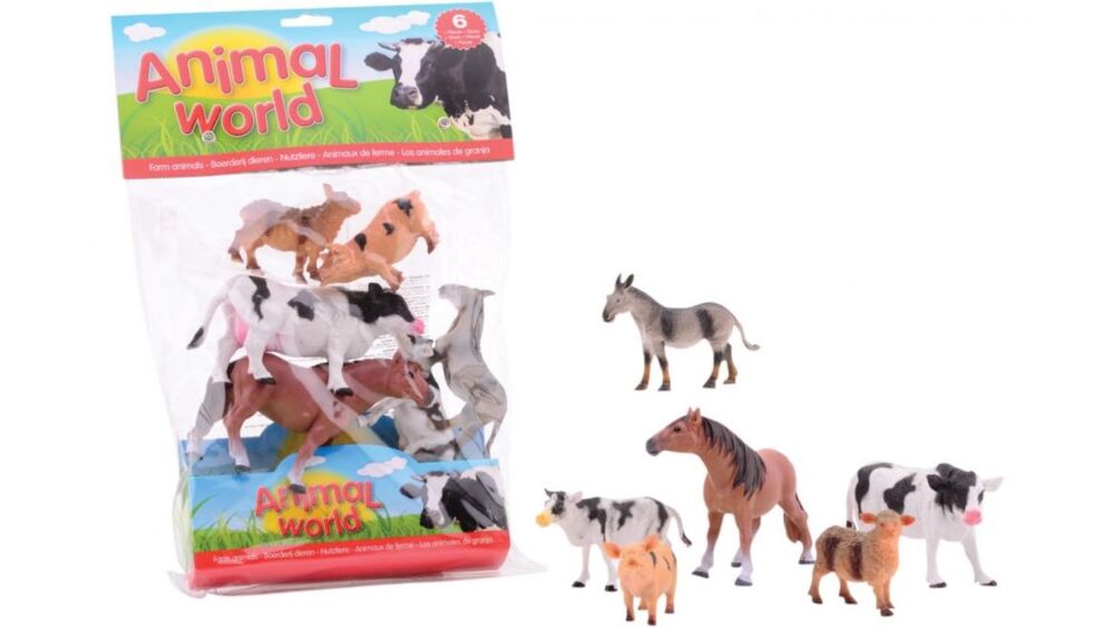 ANIMAL WORLD ŽIVOTINJE DOMAĆE U KESI 6 KOM