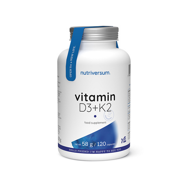 Nutriversum Vitamin D3 + K2 Caps Vita – 120 kapsula