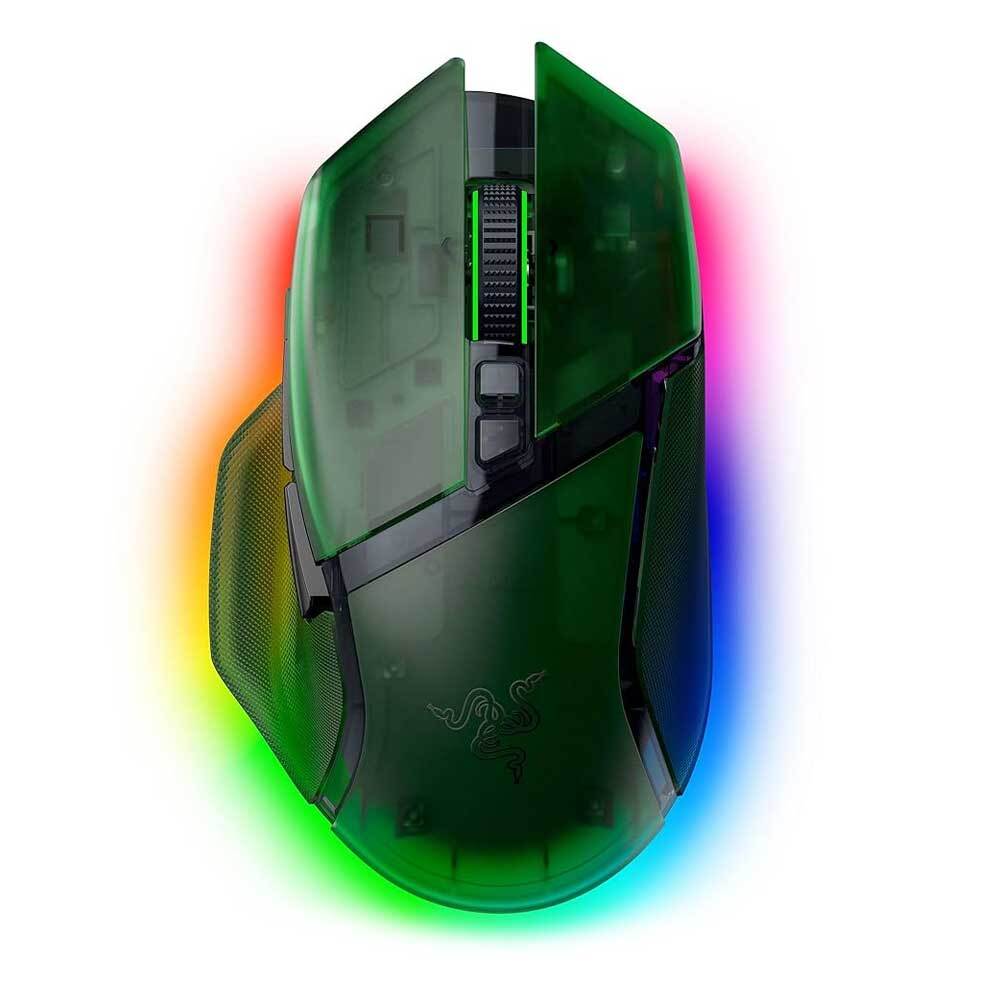 Miš Razer Basilisk V3 Pro 35K - Ergonomic Wireless Gaming Mouse - Phantom Green Edition - EUID: EK000773588
