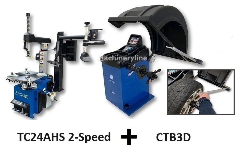 Novi TyreON TC24AHS tyre changer + CTB3D fully automatic wheelbalancer demonterka