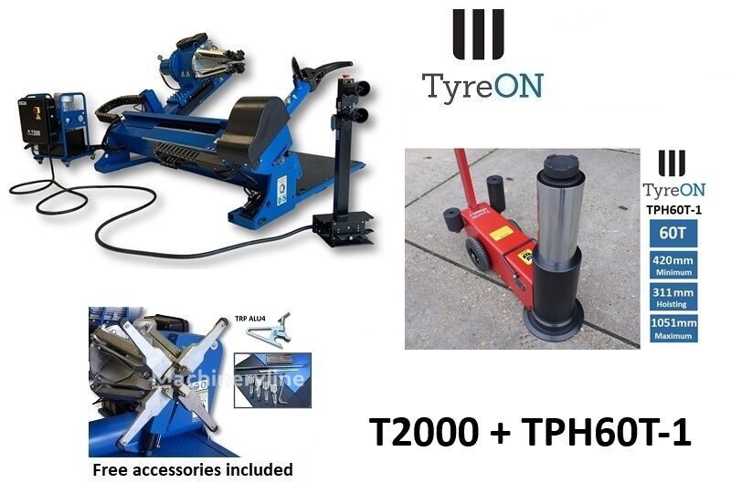 Novi TyreON 2-speed 60 Inch truck tyre changer + 60T 1-stage air hydraulic j menjač guma za kamione