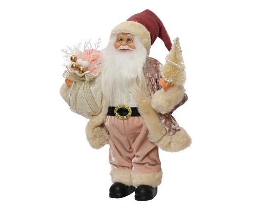NG dekoracija - SANTA 30cm 547579 - Pink/Gold - KMG