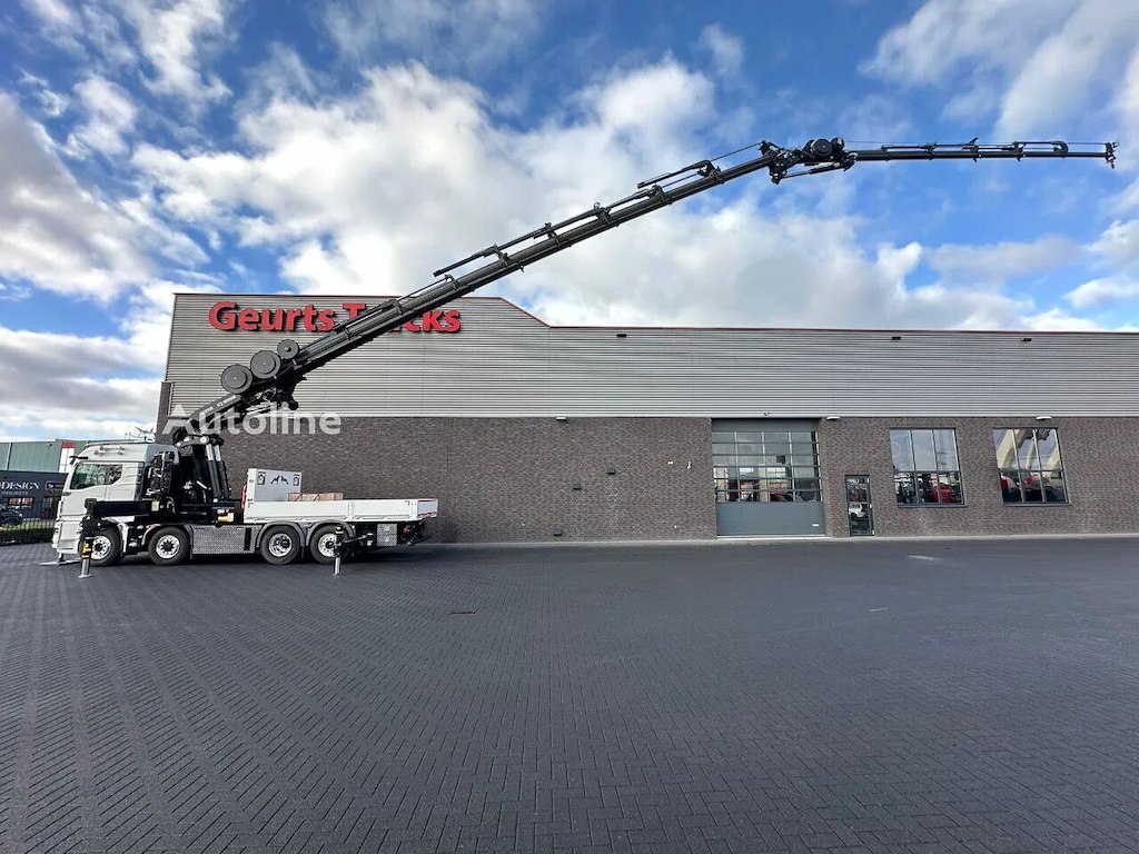 Novi MAN TGS 35.520 OPEN LAADBAK MET EFFER iQ.1400 HP-9 KRAAN + JIB 260Q- kamion s ravnom platformom