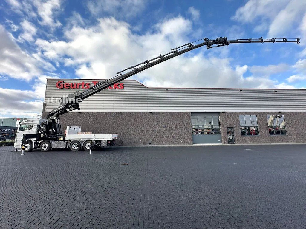 Novi MAN TGS 35.520 OPEN LAADBAK MET EFFER iQ.1400 HP-9 KRAAN + JIB 260Q- kamion s ravnom platformom