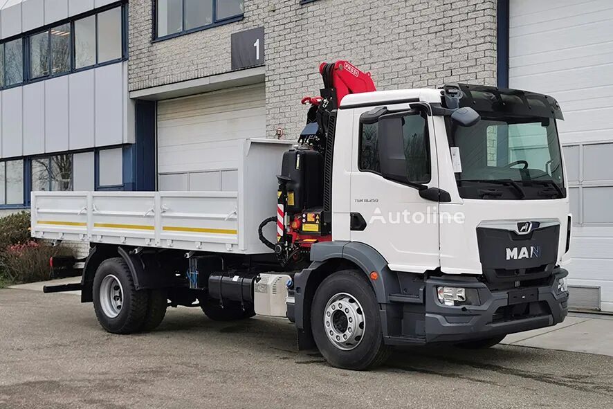 Novi MAN TGM 18.250 BB CH Flatbed with Crane (2 units) kamion s ravnom platformom