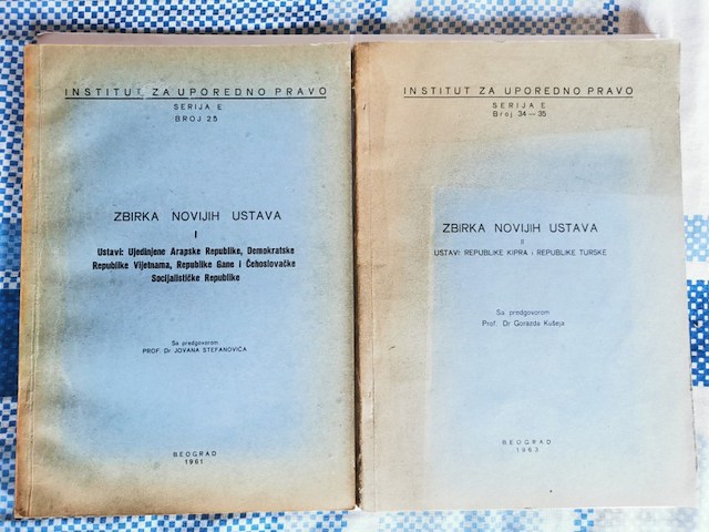 Zbirka novijih Ustava 1 i 2-Institut za uporedno pravo