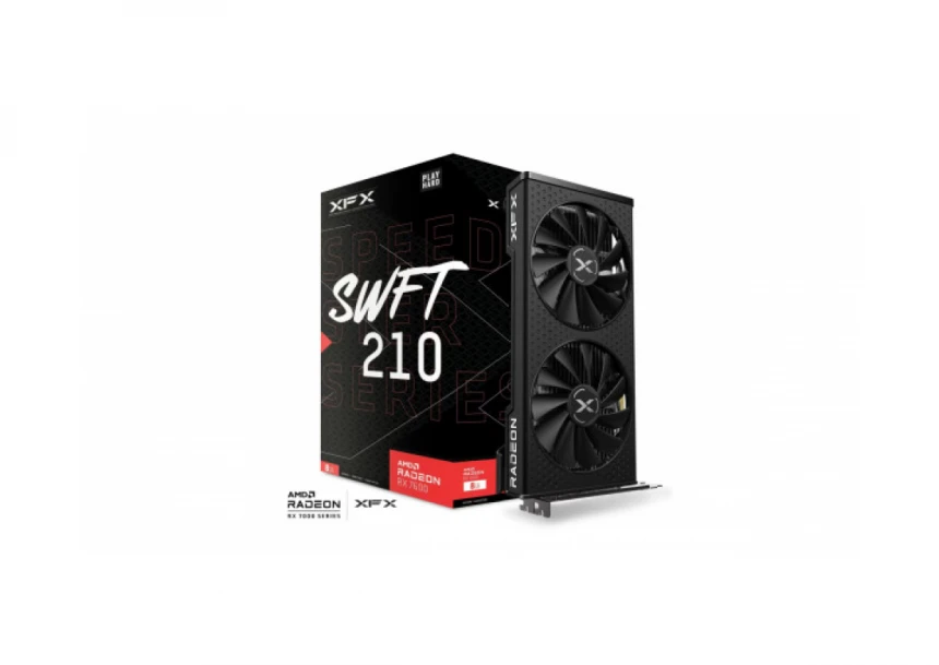SVGA XFX Radeon RX 7600 Speedster 8GB SWFT210 Core Edition, RX-76PSWFTFY