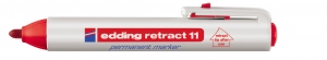 Permanent marker E-11 Retract 1,5-3mm crvena Edding