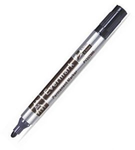 Permanent marker Evermark PY237800 obli vrh 2,5 mm crna A Plus