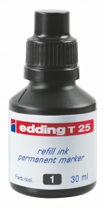 Refil za markere E-T25, 30ml crna Edding