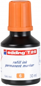 Refil za markere E-T25, 30ml narandžasta Edding