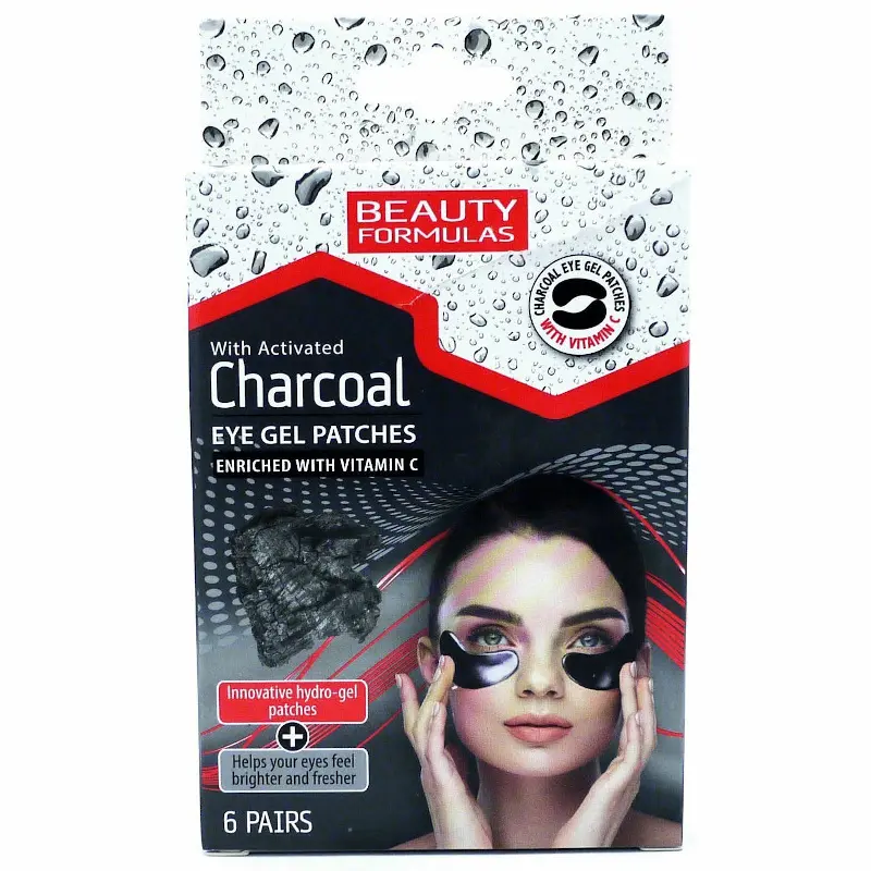 Beauty Formulas Charcoal Eye Gel Hdrogel Jastučići za regiju ispod oka, 6 komada