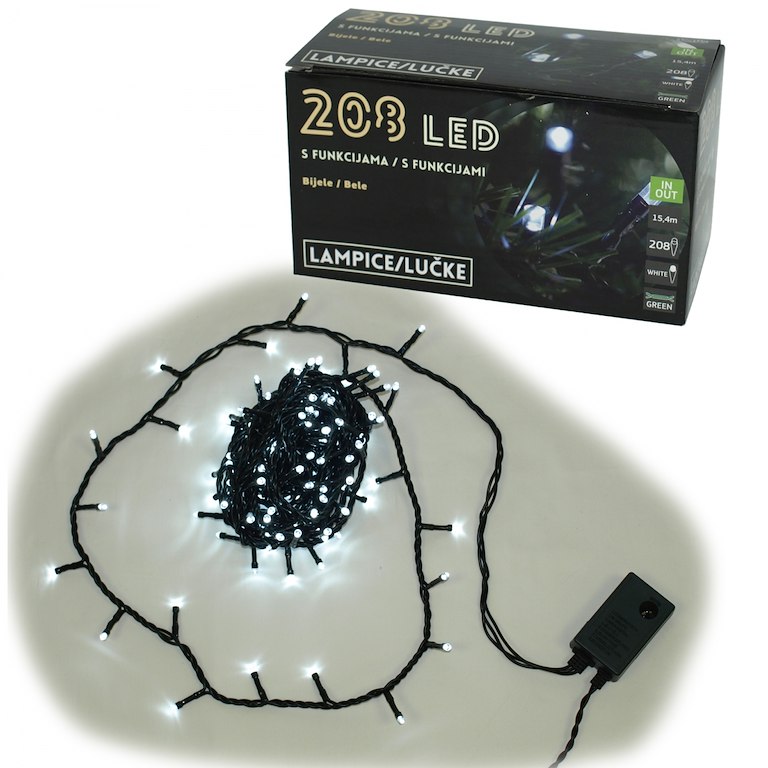 208L LED Lampica, bele, 8 funkID: EK000191133