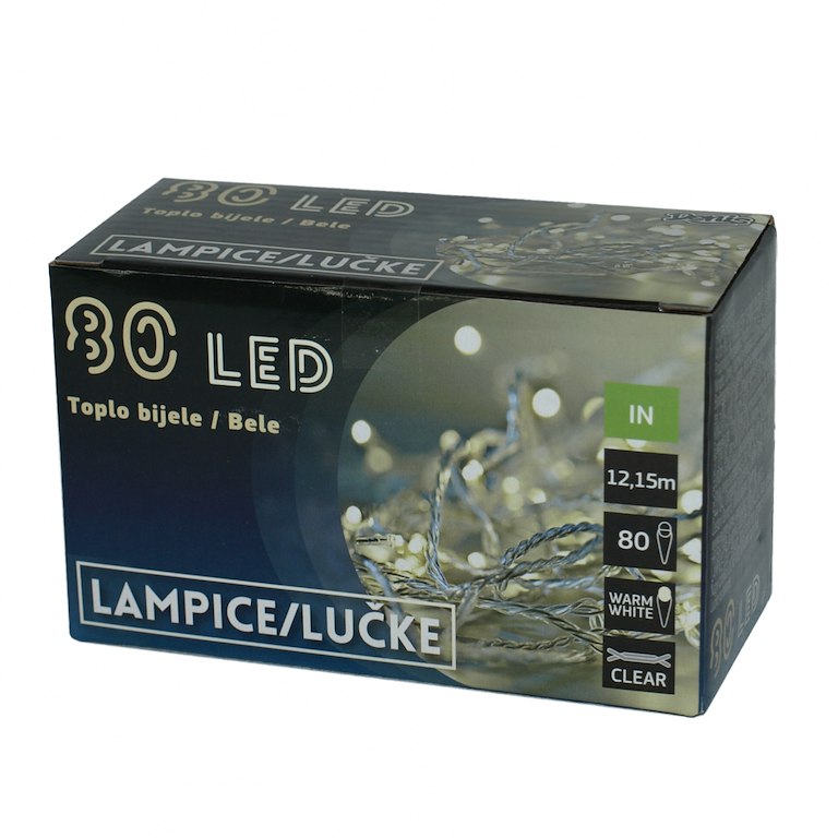 80 Led lampice bele B/OID: EK000191653