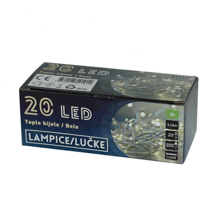 20 Led lampice bele B/OID: EK000190608
