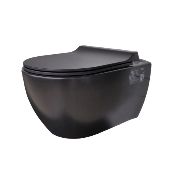 Turkuaz CeraStyle City Black Matt Rimless WC šolja konzolna 37,1x52,4x34 19107WID: EK000754985