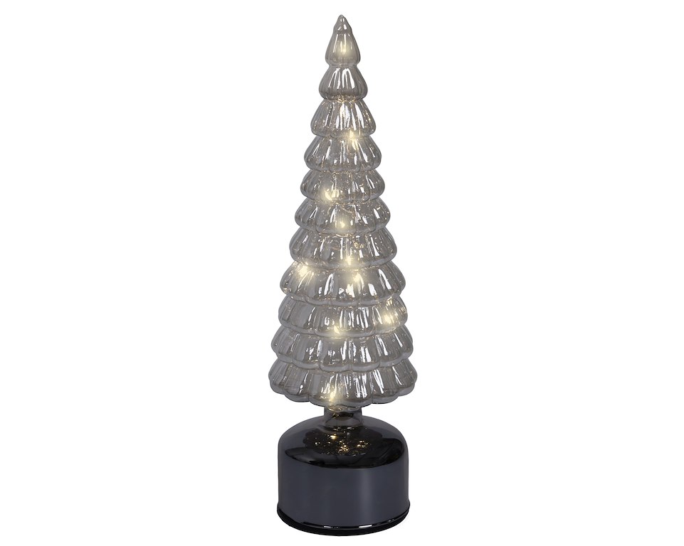 NG dekoracija - LED ROTATING TREE 35cm 489834 - Grey - KMG