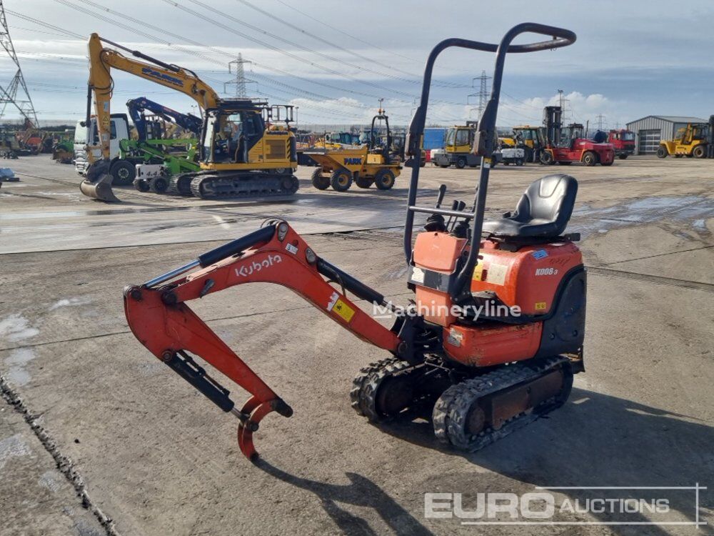Prodaje se Kubota K008-3 mini bager na aukciji
