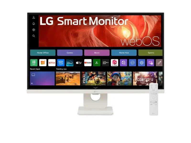 LG Smart monitor 27U731SA-W 27U731SA-W, 27", 4K, IPS, USB-C, 65W PD