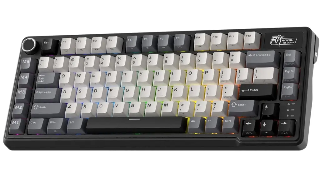 Royal Kludge Gaming mehanička tastatura L75, Hot-Swap, Crna